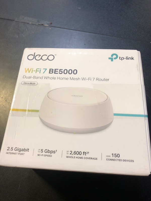 TP-Link Dual-Band BE5000 WiFi 7 Mesh Wi-Fi Router (Deco BE25) | 4 ...