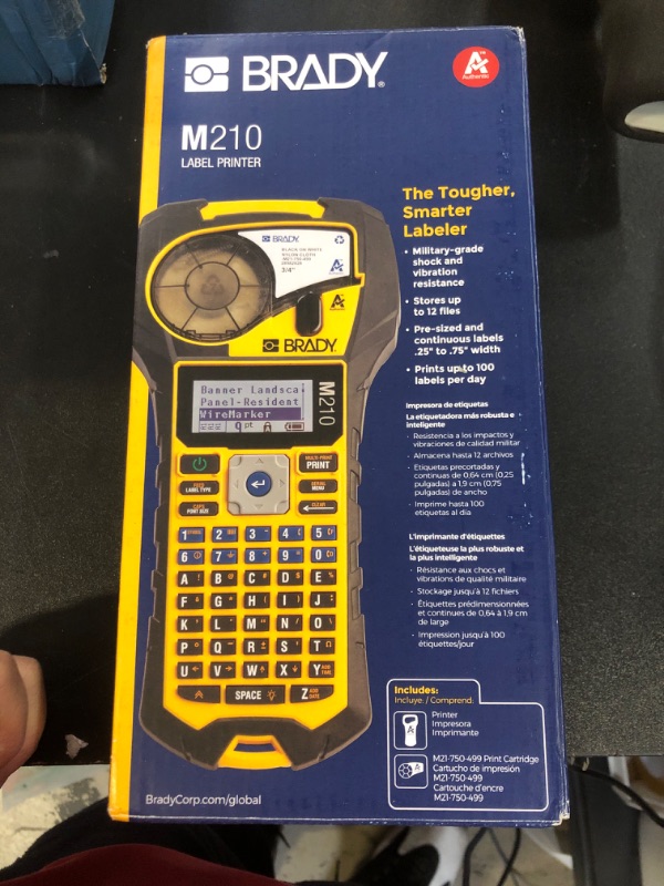 Brady M210 Portable Label Printer with Rubber Bumpers for sale | Las ...