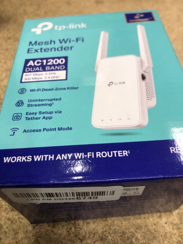 TP-Link AC1200 WiFi Extender, 2024 Wirecutter Best WiFi Extender, 1 ...