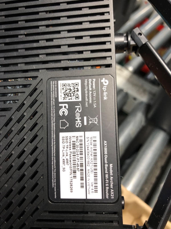 TP-Link AX1800 WiFi 6 Router V4 (Archer AX21) – Dual Band Wireless ...