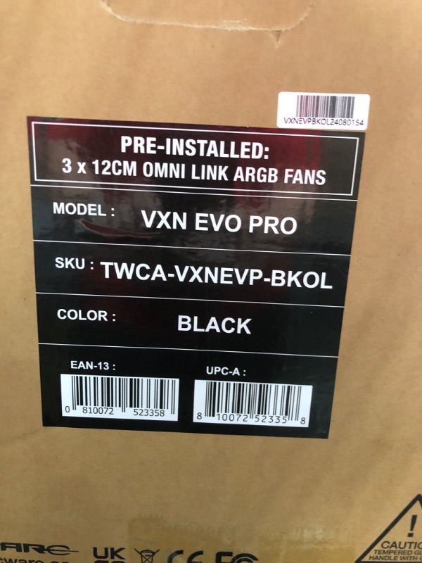 Tecware VXN Evo Pro, MATX ITX PC Case with RGB Fans, Micro ATX Gaming ...