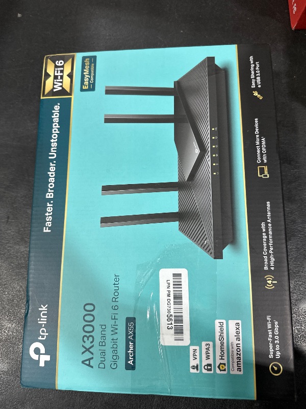 TP-Link AX3000 WiFi 6 Router – 802.11ax Wireless Router, Gigabit, Dual ...