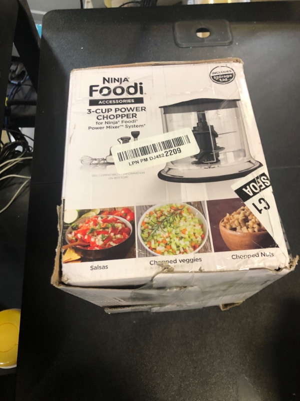 Ninja XSKKITCHPR Foodi Power Chopper 3-Cup Food Processor Bowl, for ...