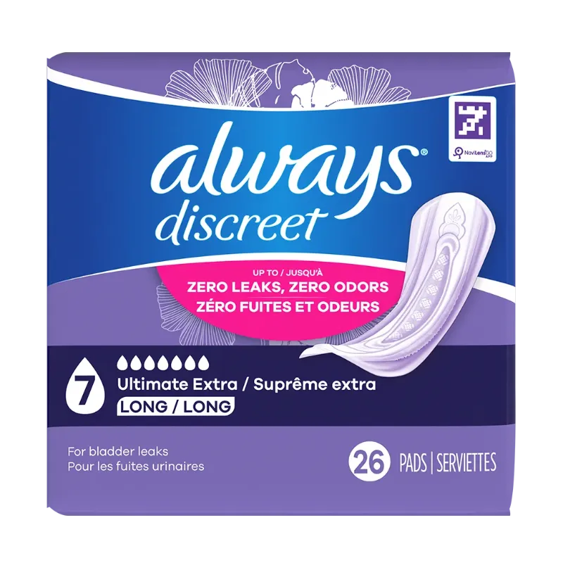 Always Discreet Ultimate Extra Protect Postpartum Incontinence Pads for ...