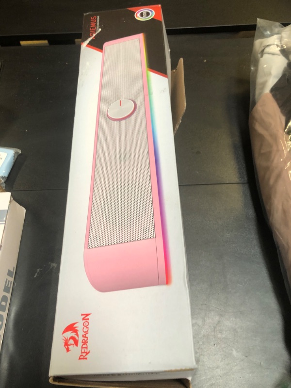 Redragon GS560 RGB Desktop Soundbar, 2.0 Channel Computer Speaker with ...