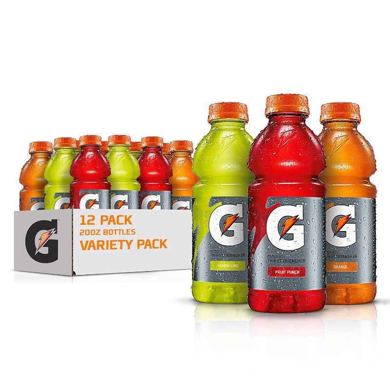 Gatorade Thirst Quencher Sports Drink, Variety Pack, 20oz Bottles, 12 ...