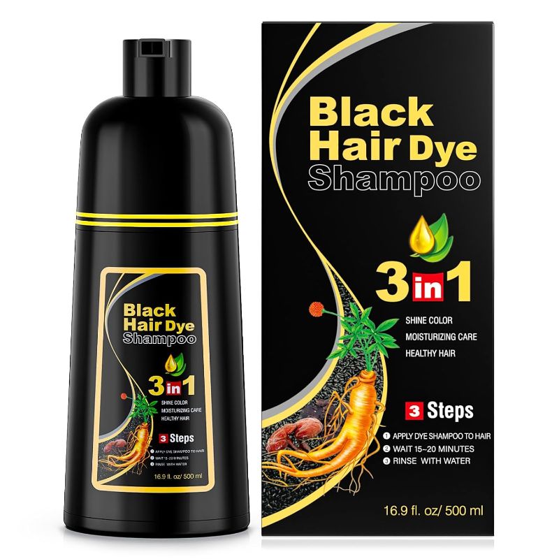 Ivnil Meidu Black Hair Dye Shampoo 3 In 1 Hair Color Shampoo For Women
