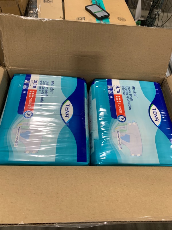 TENA Incontinence Adult Diapers, Maximum Absorbency, Disposable Briefs ...