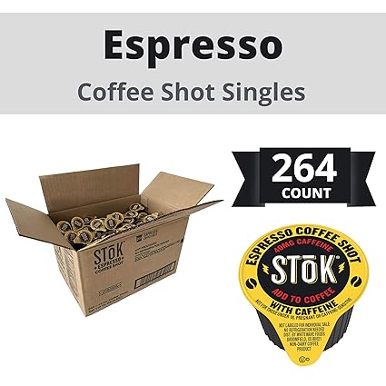 exp 01/03/2025 SToK Cold Brew Espresso Coffee Shots, Unsweetened, 0.43 ...