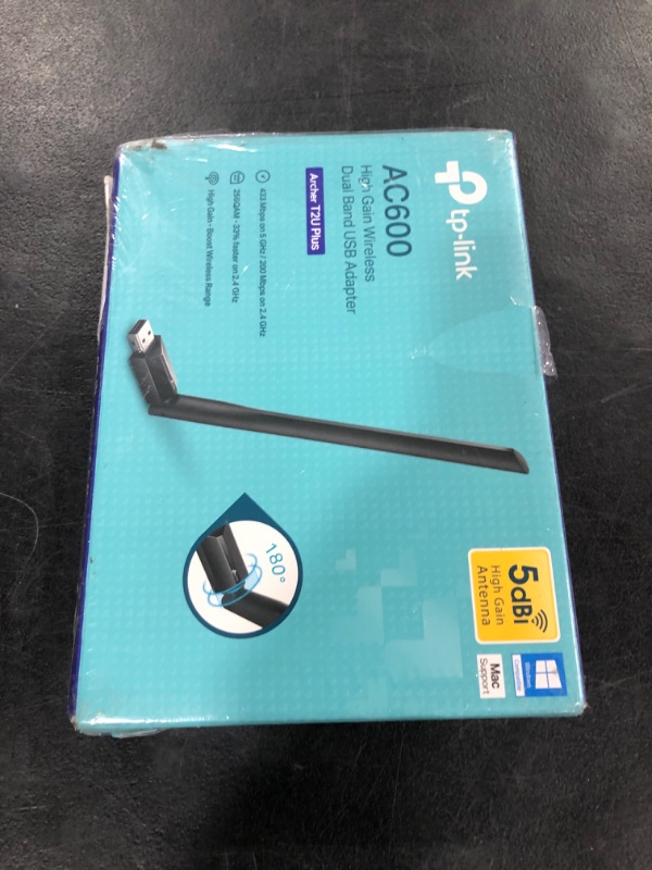 TP-Link AC600 USB WiFi Adapter for PC (Archer T2U Plus)- Wireless ...