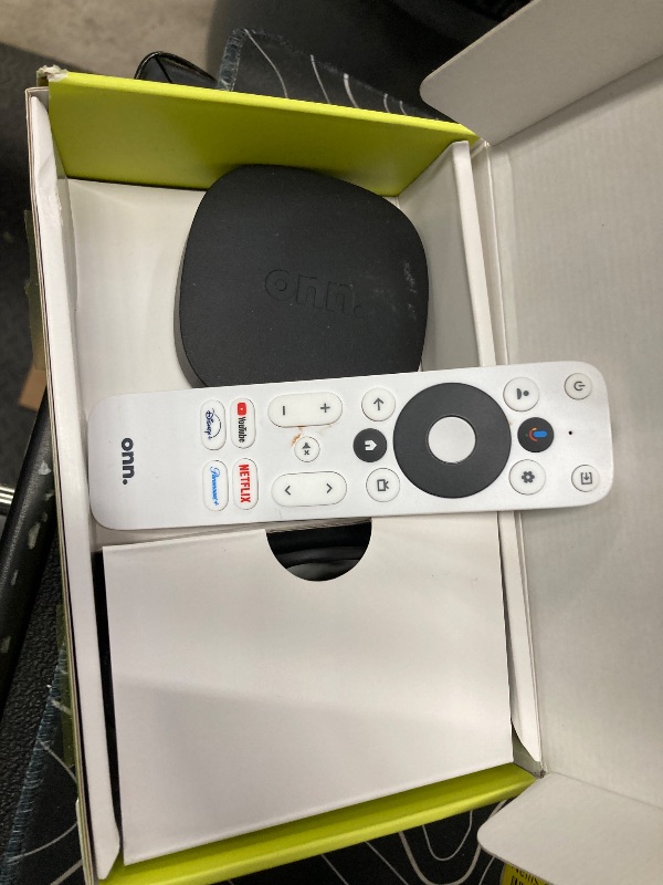 onn. Google TV 4K Pro Streaming Device (New, 2024), 4K UHD resolution ...