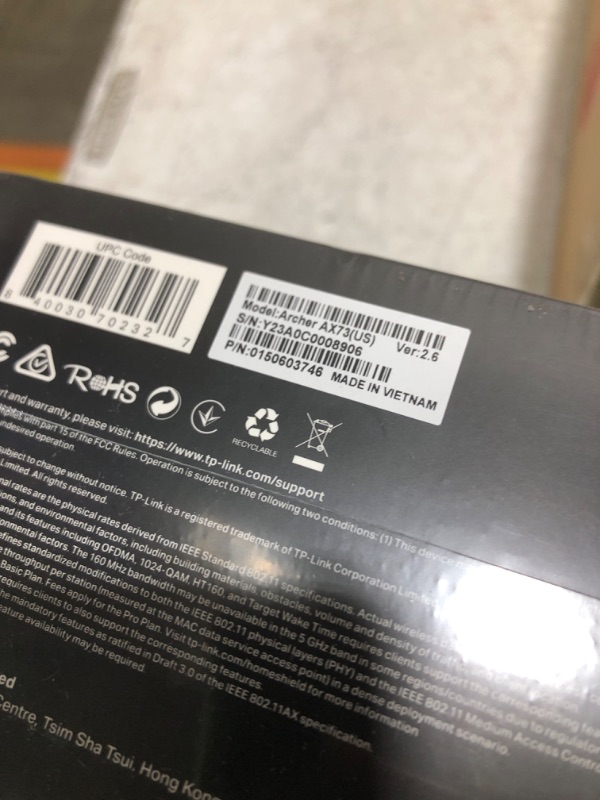 TP-Link AX5400 WiFi 6 Router (Archer AX73)- Dual Band Gigabit Wireless ...