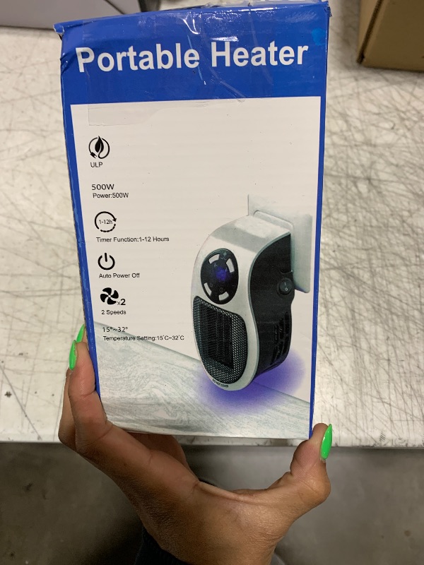 Plug in Heater for Indoor Use - 2025 Upgraded 500W Ultra Air Heater ...