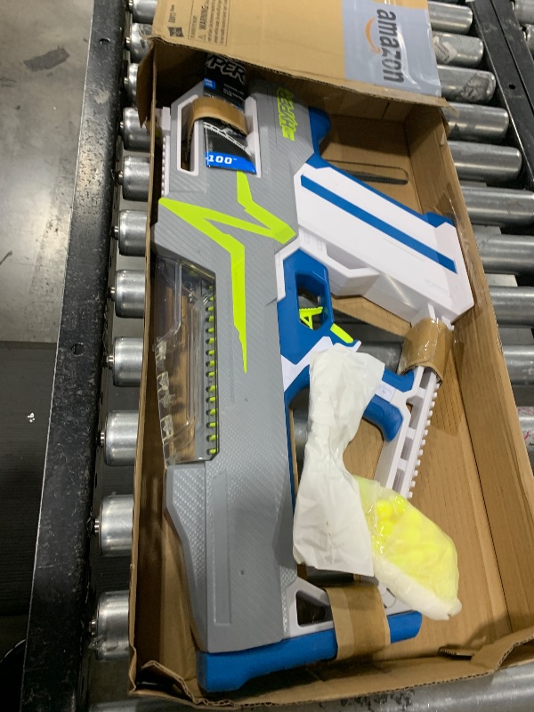 Nerf Hyper Mach-100 Fully Motorized Blaster, 80 Hyper Rounds, Eyewear ...