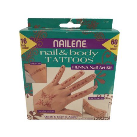 Pacific World Nailene Nail & Body Tattoos Henna Nail Art Kit, 1 Ea for ...