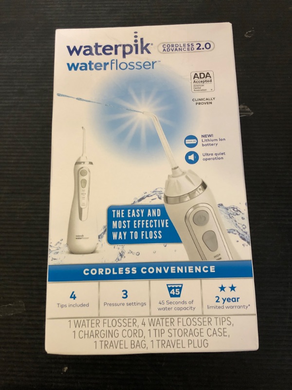 Waterpik Cordless Advanced 2.0 Water Flosser For Teeth, Gums, Braces ...