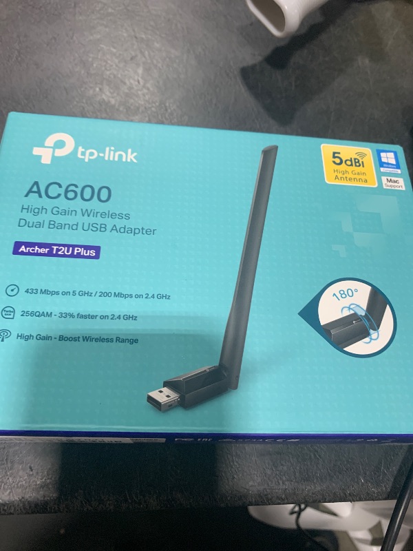 TP-Link AC600 USB WiFi Adapter for PC (Archer T2U Plus)- Wireless ...
