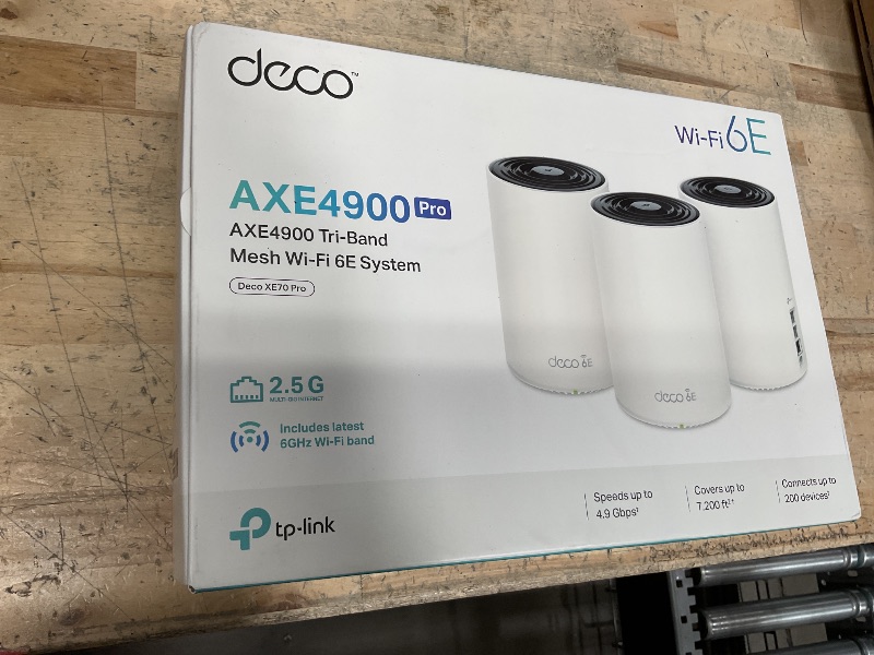 TP-Link Deco AXE4900 Tri-Band WiFi 6E Mesh WiFi System (Deco XE70 Pro ...