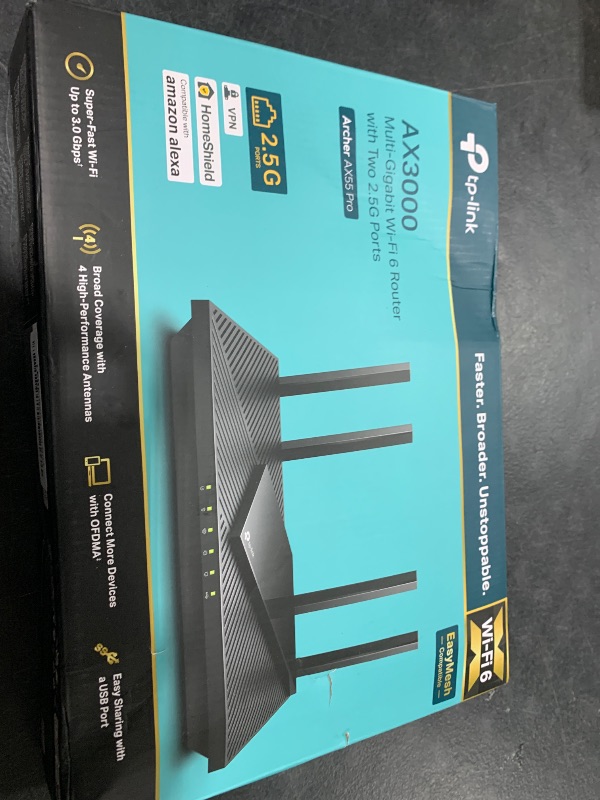 TP-Link AX3000 WiFi 6 Router (Archer AX55 Pro) - Multi Gigabit Wireless Internet Router, 1 x 2.5 ...