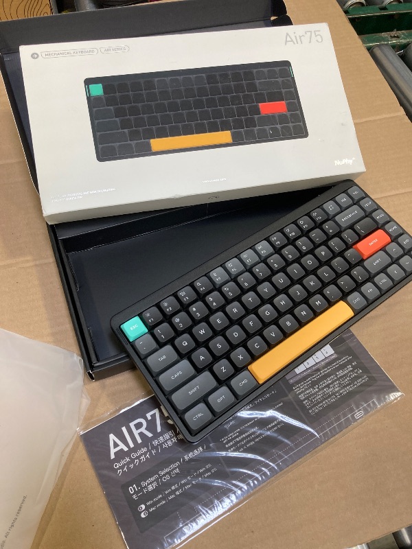 nuphy Air75 V2 Portable 75% Low Profile Mechanical Keyboard,Wireless ...