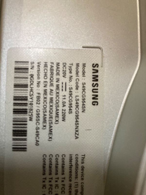 SAMSUNG 49" Odyssey G9 DQHD 240Hz 1ms(GtG) DisplayHDR 1000 Gaming ...