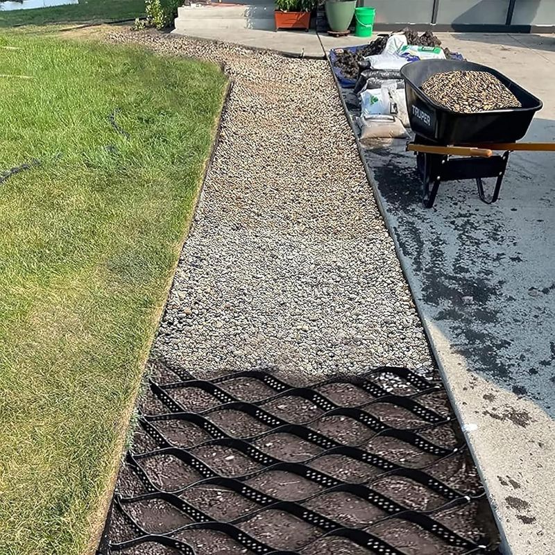 Geocell Ground Grid for Pathway/Driveway, HDPE Plastic Gravel Grid ...
