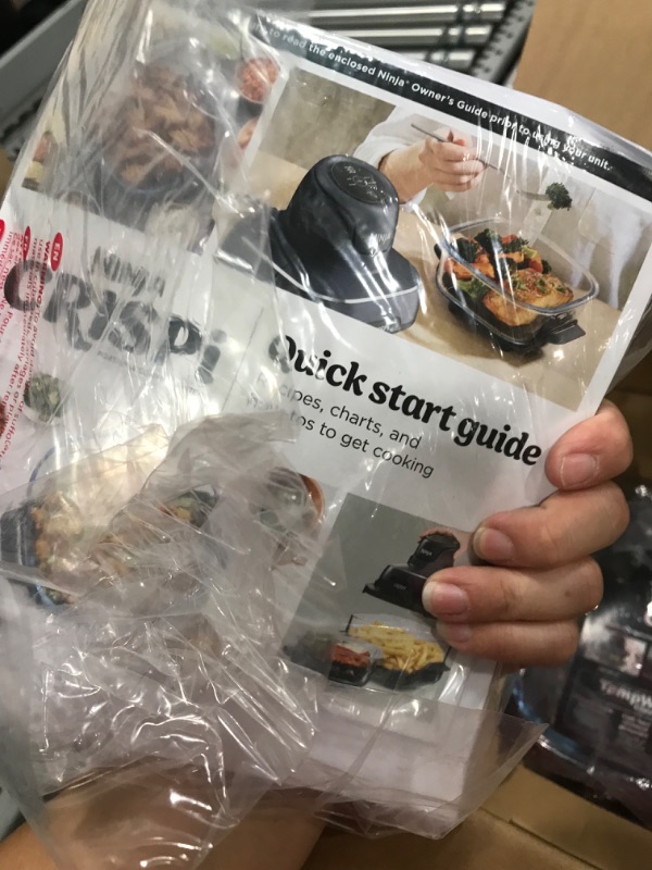 Ninja Crispi 4-in-1 Portable Glass Air Fryer Cooking System, 1500W, 4QT ...