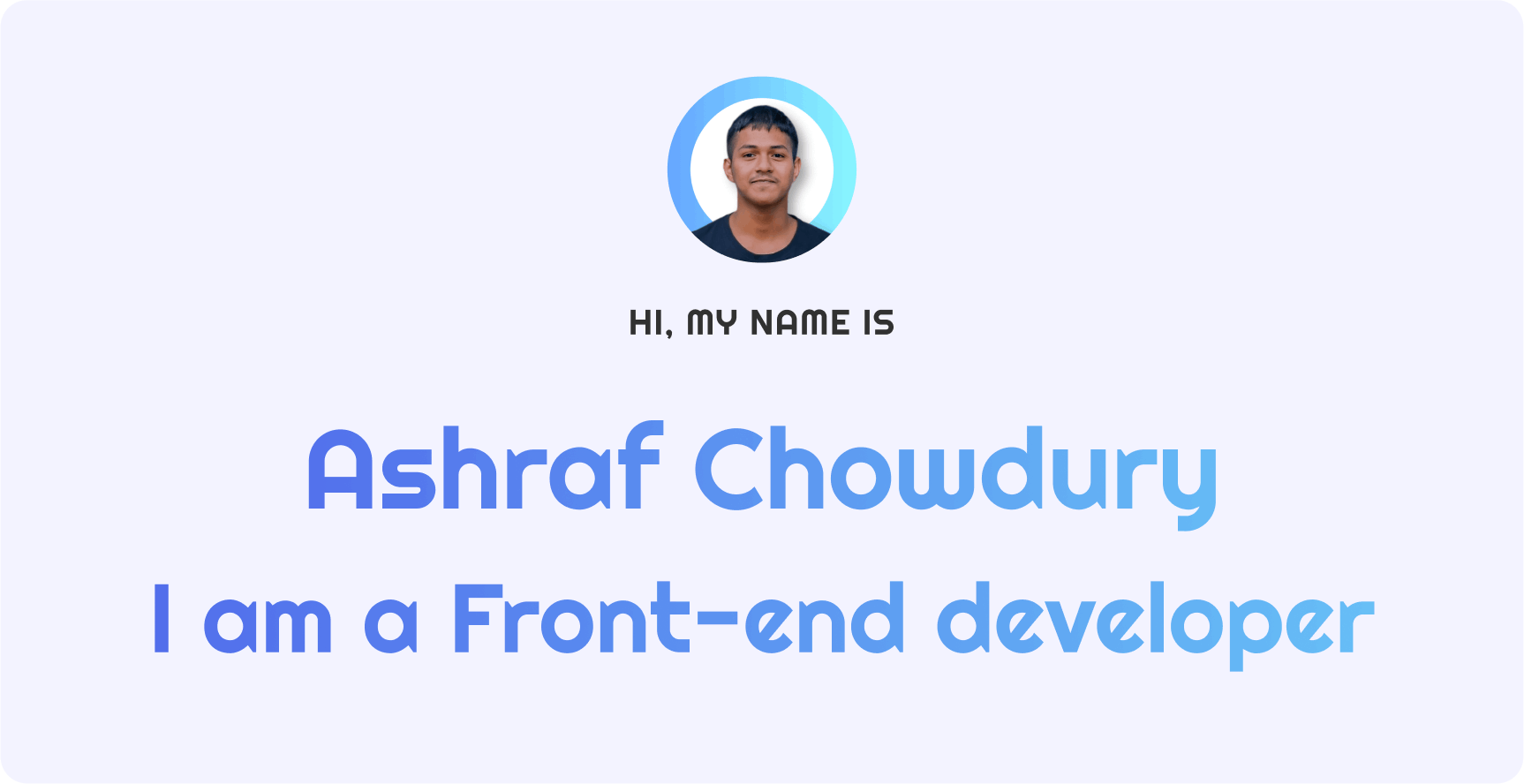 Ashraf Chowdury Portfolio | Front-End Developer