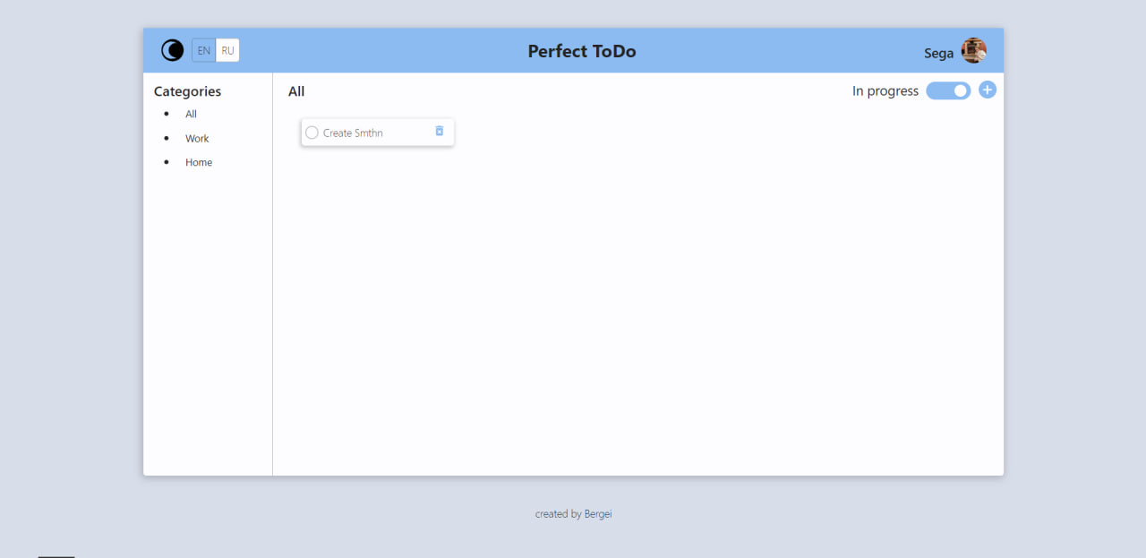 GitHub - Segacnd/perfect-todo: Default todo app