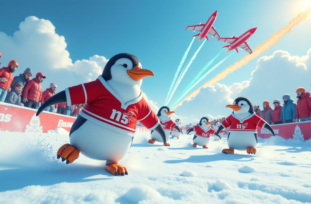 Penguins vs. Jets: Nature Meets Technology at the 2024 Winter Games ...