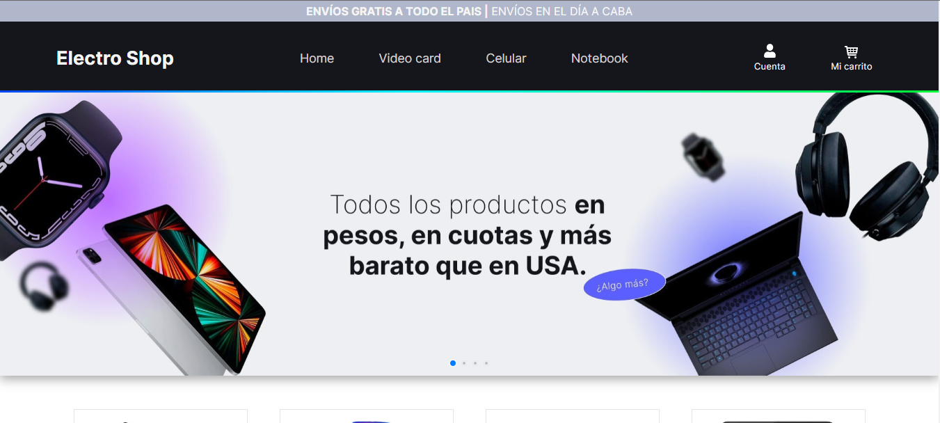 GitHub - Cachilox/Ecommerce-ElectroShop: Ecommerce simulator builded with React.js and Firestore.
