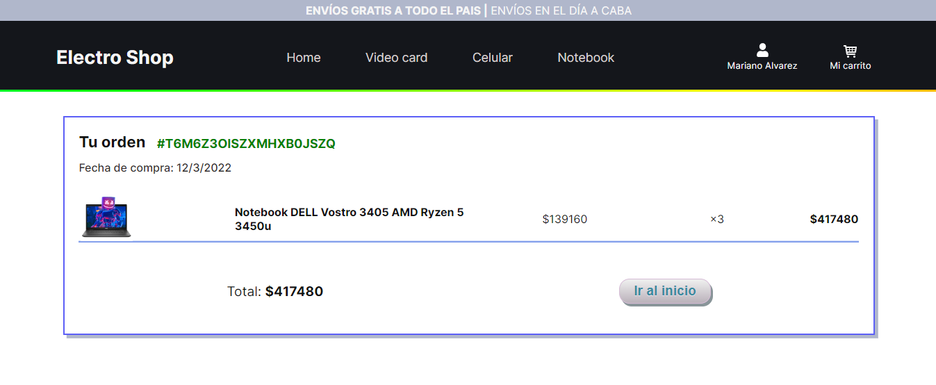 GitHub - Cachilox/Ecommerce-ElectroShop: Ecommerce simulator builded with React.js and Firestore.
