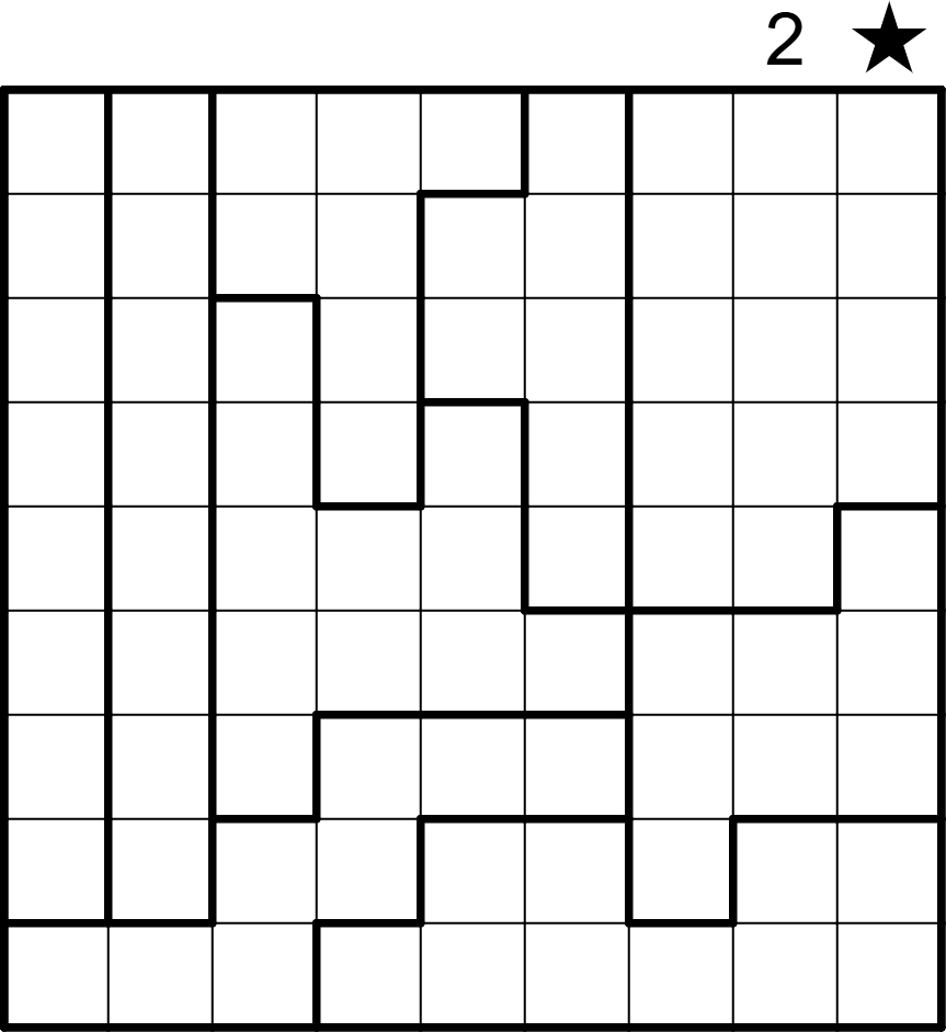 LITS変種 ★3 by にしなんとか | Puzzle Square JP