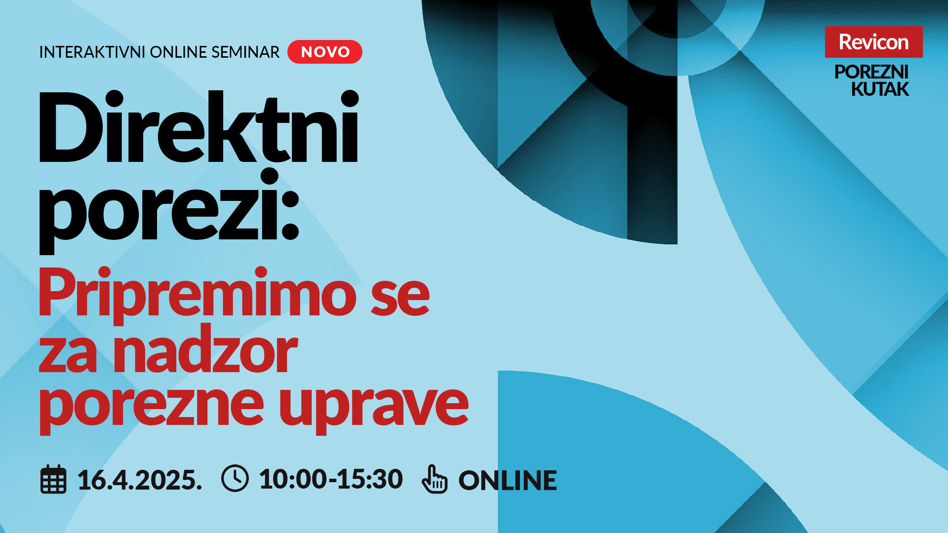 DIREKTNI POREZI: PRIPREMIMO SE ZA NADZOR POREZNE UPRAVE