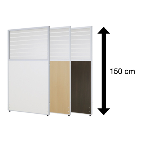 พาทิชั่นรุ่น 2 ครึ่งกระจกขัดลาย ขนาดความสูง 150 cm ROCKY 2PC-15 ...