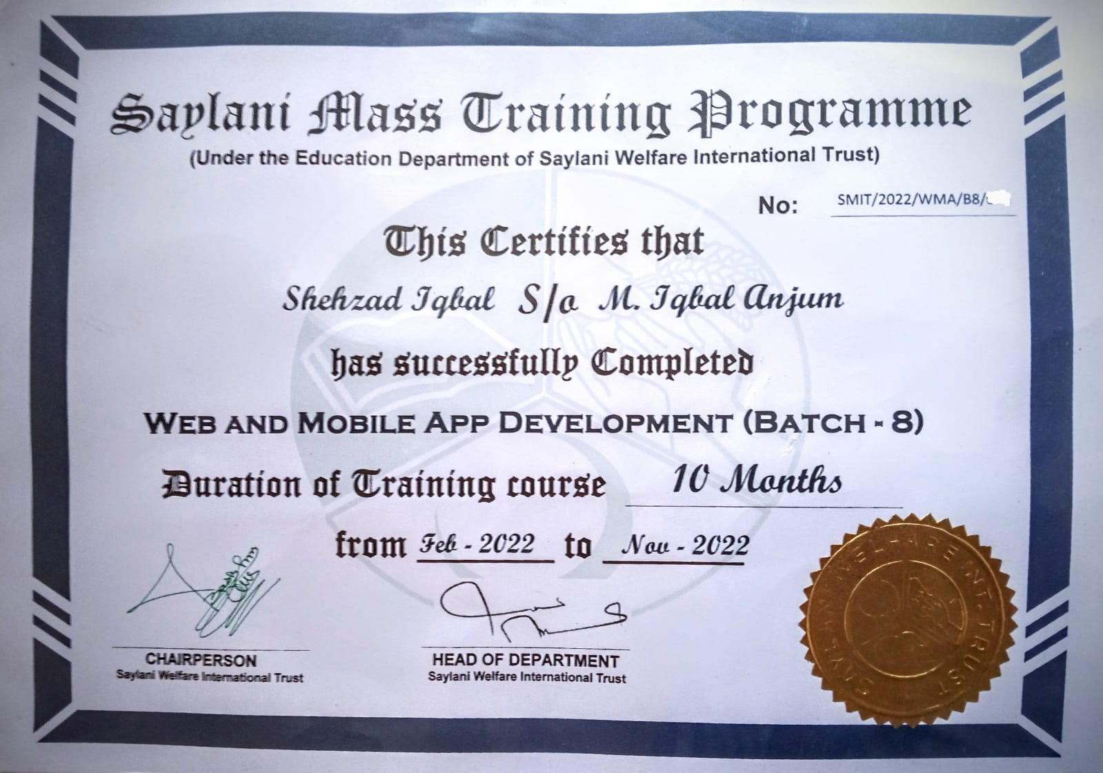 Shehzad Iqbal - 🇵🇸 Striving to be a skilled Software Engineer | Web Dev Trainer@SMIT | LinkedIn