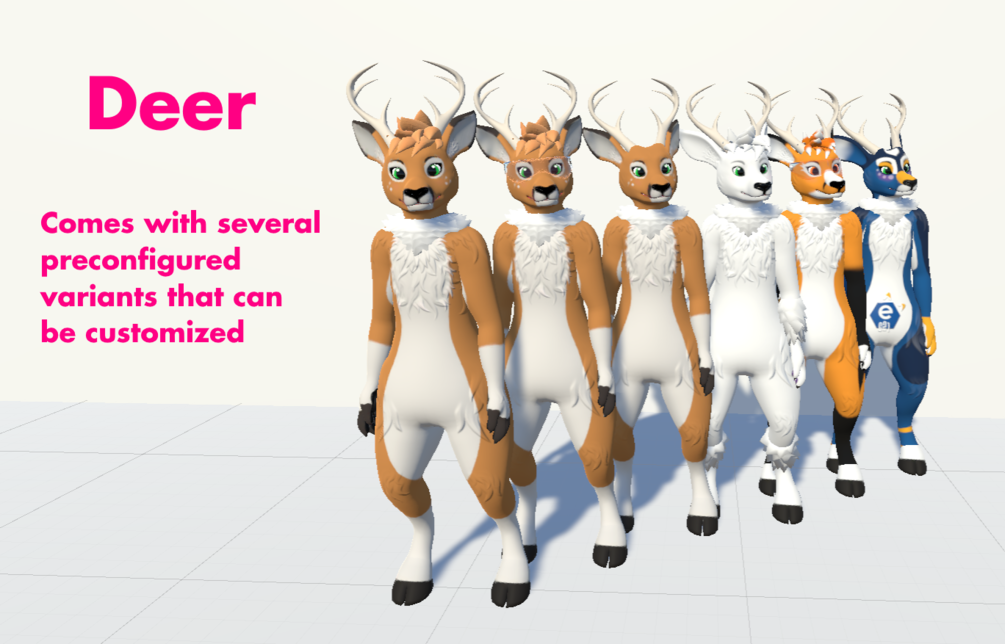 Deer Avatar | By Spaghet | VRCArena