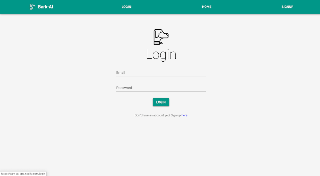 GitHub - brandonstiles1/bark-at-app-client: A client-side social media ...
