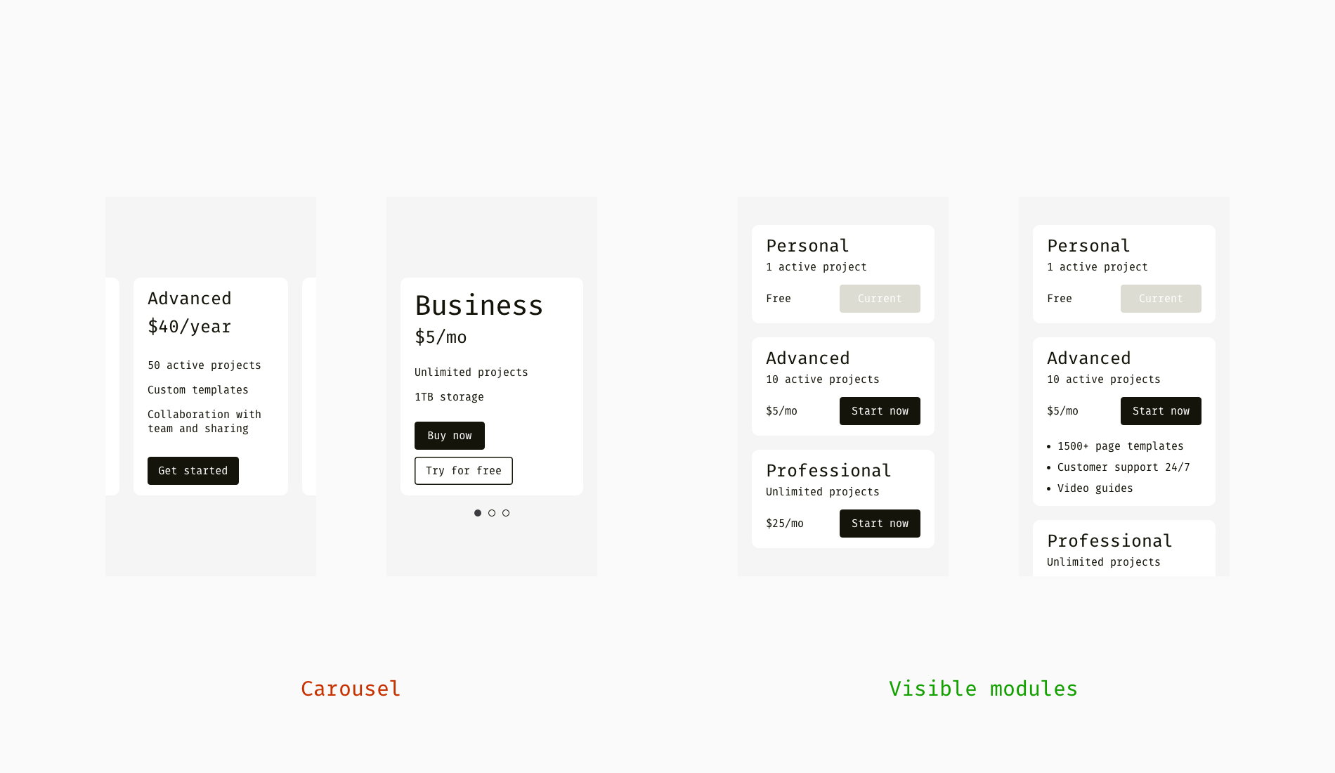 How to Design Pricing Interfaces with Psychology in Mind | STUDIO Blog