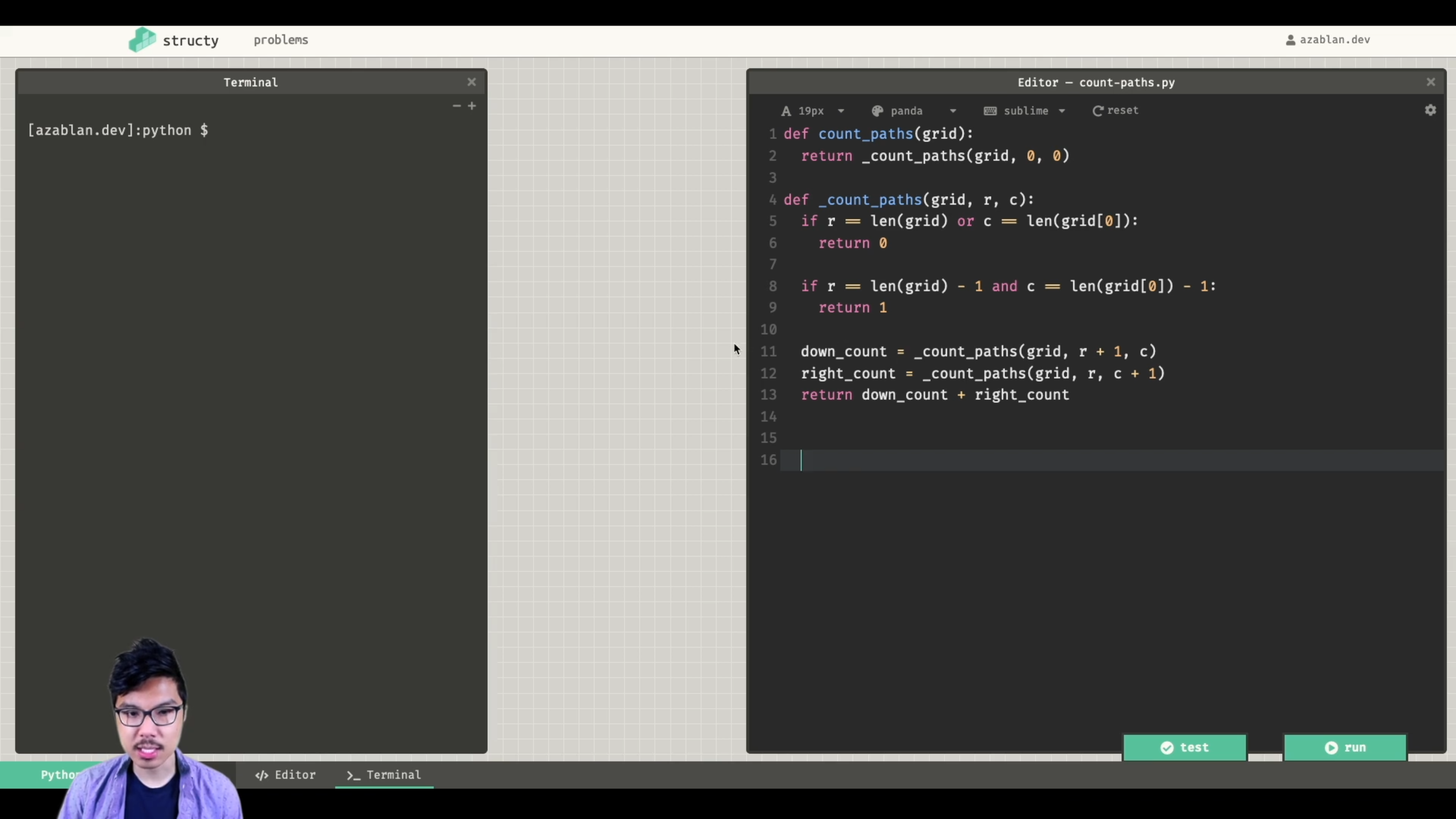 Counts Paths Walkthrough - Crash Course: Beginner Data Structures And ...