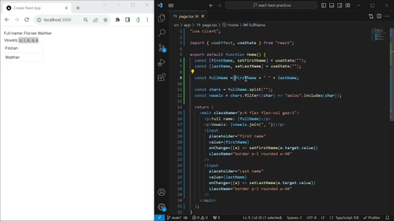 Derive State When Possible - Become A Better Web Developer: Basic React Best Practices