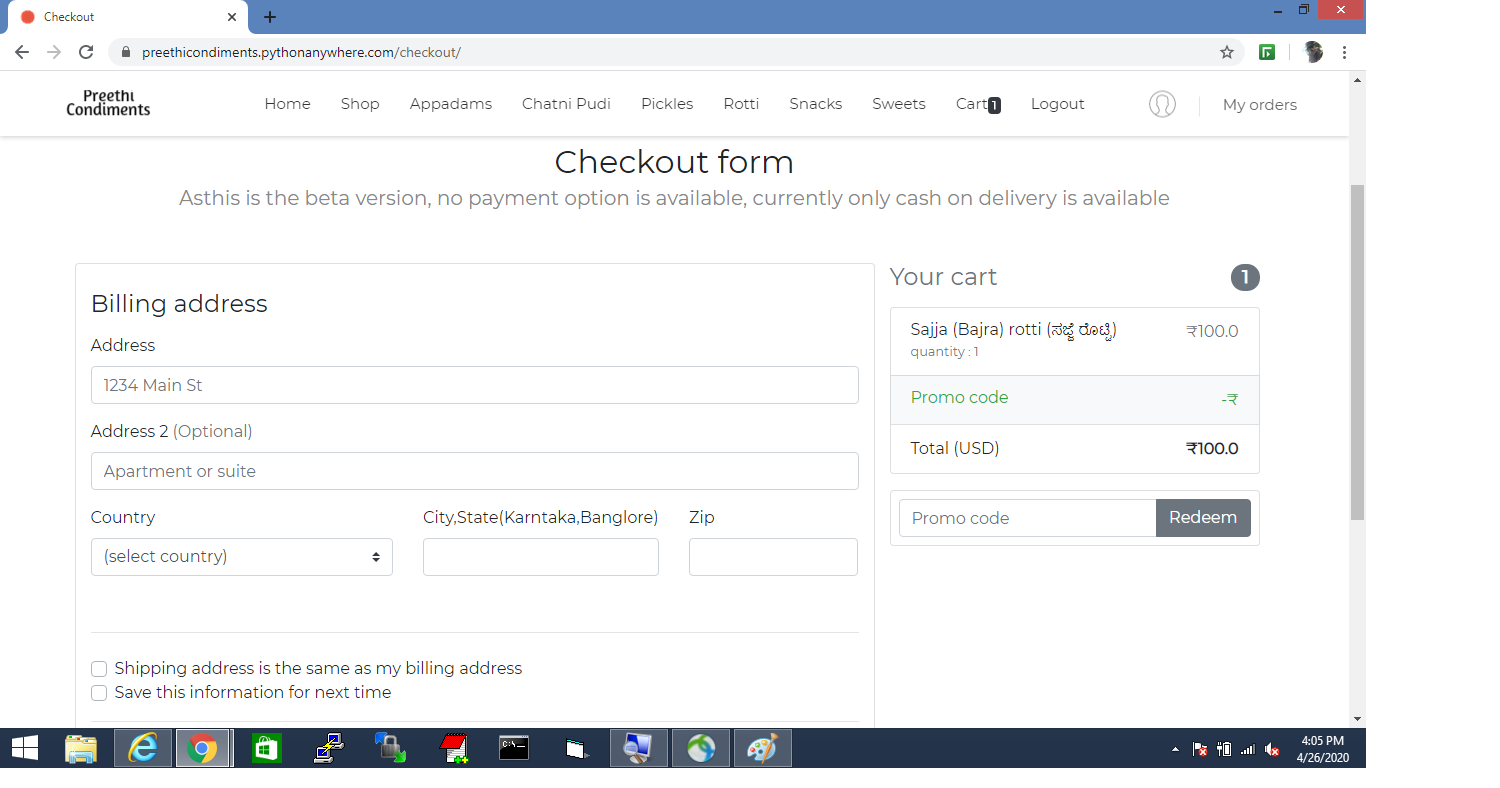 GitHub - chandusanjith/E-Commerce-Condiments-shop: Making-our-condiments-shop-online-using ...