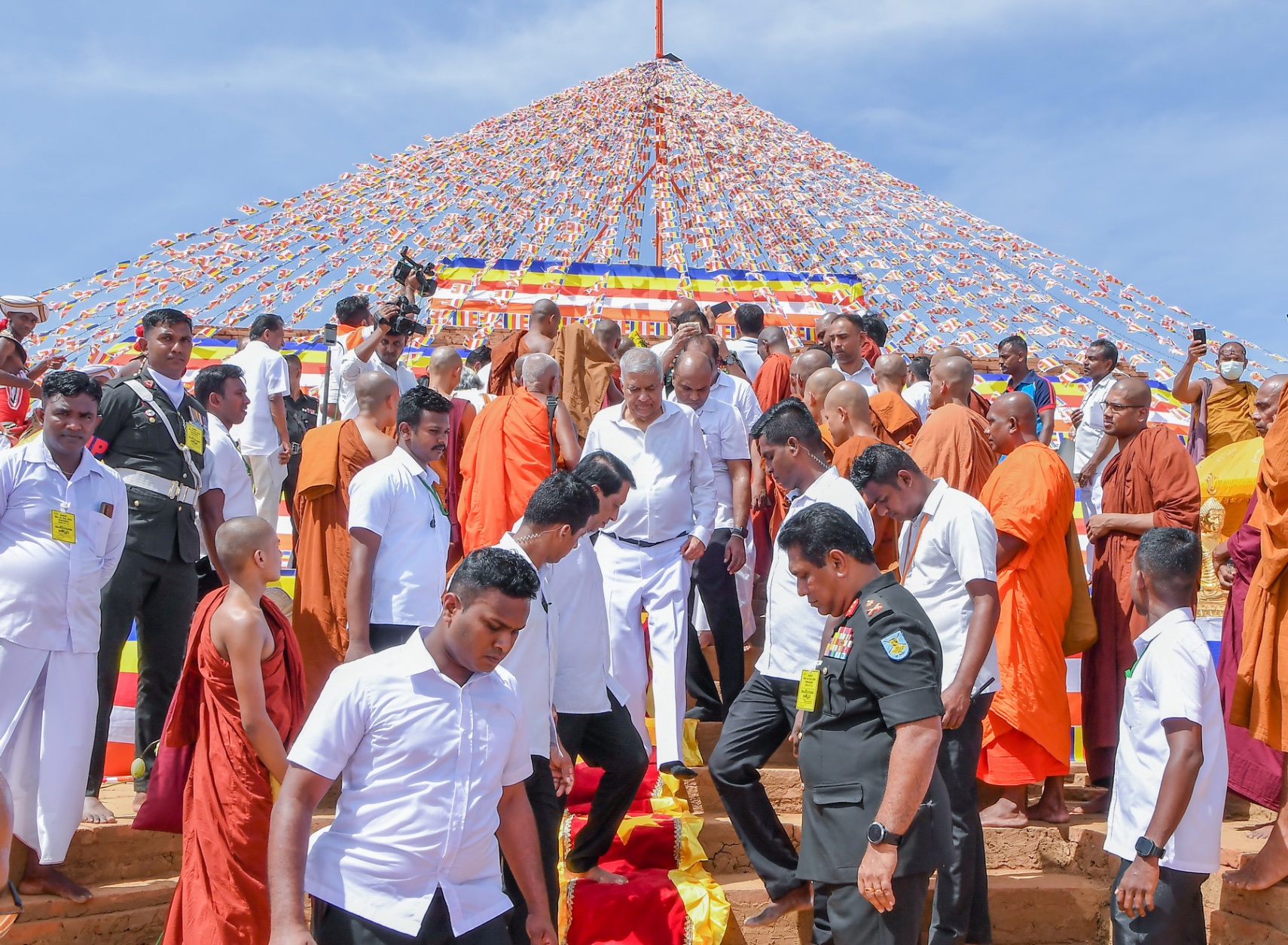 Culture and religion: Prez deposits relics and treasures at Deegawapiya ...