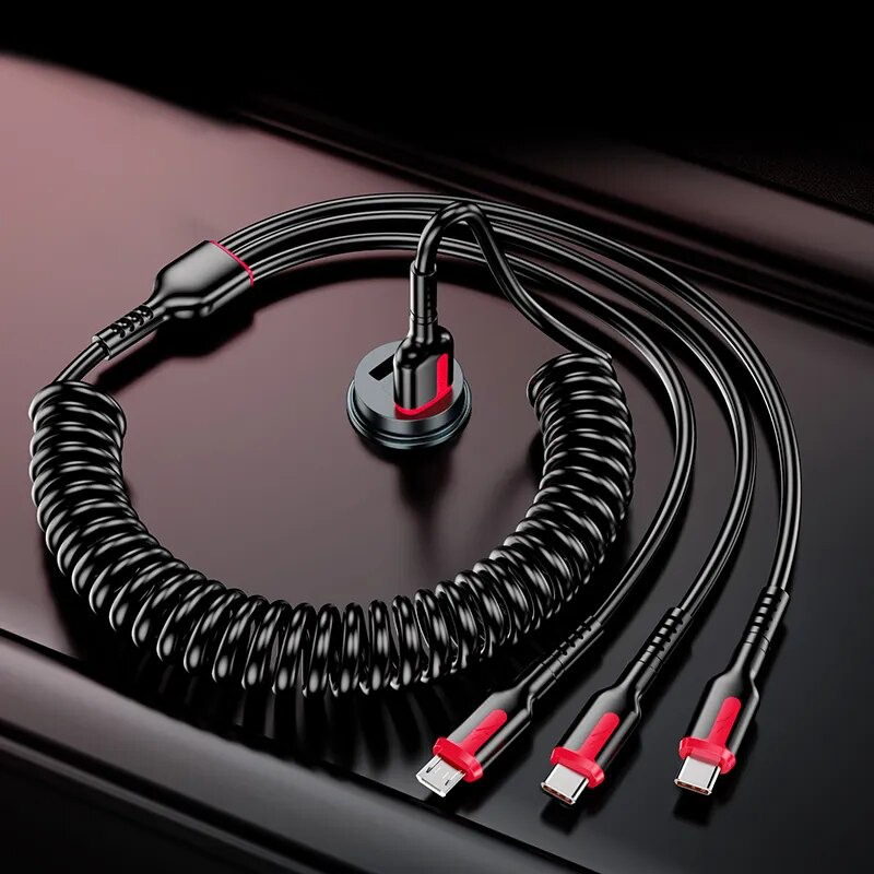 Coiled Fast Charging Cable - $1.57 on AliExpress, via Thieve • thieve.co