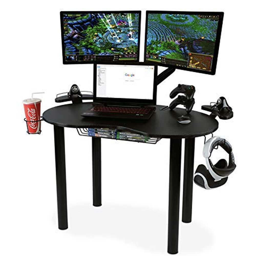 The Atlantic Gaming Eclipse desk is on sale for $97 and has storage for ...