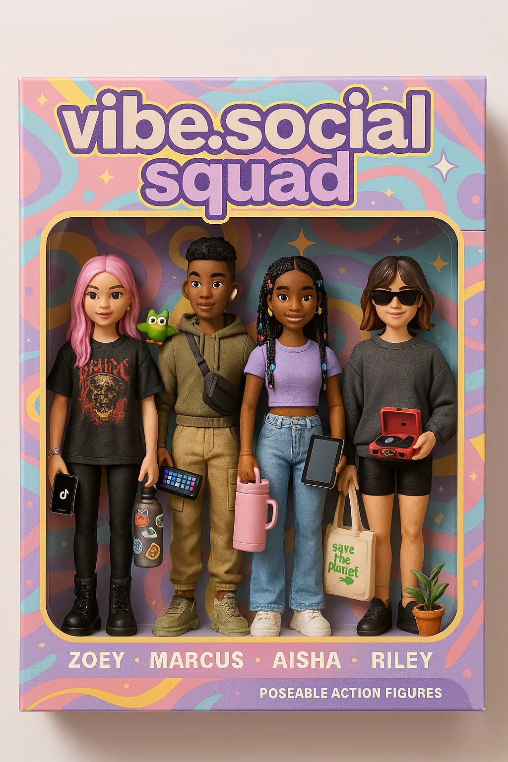 VIBE - create group chat action figures