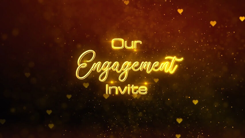 Engagement Invitations | Online Video Invitation Maker | VideoInvites.net