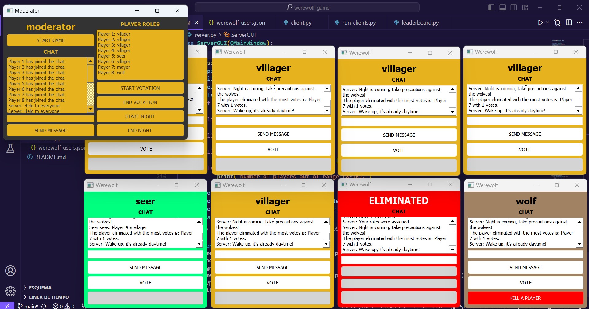 GitHub - lomelif/werewolf-game: Werewolf Game developed in Python using PyQt and a client-server ...