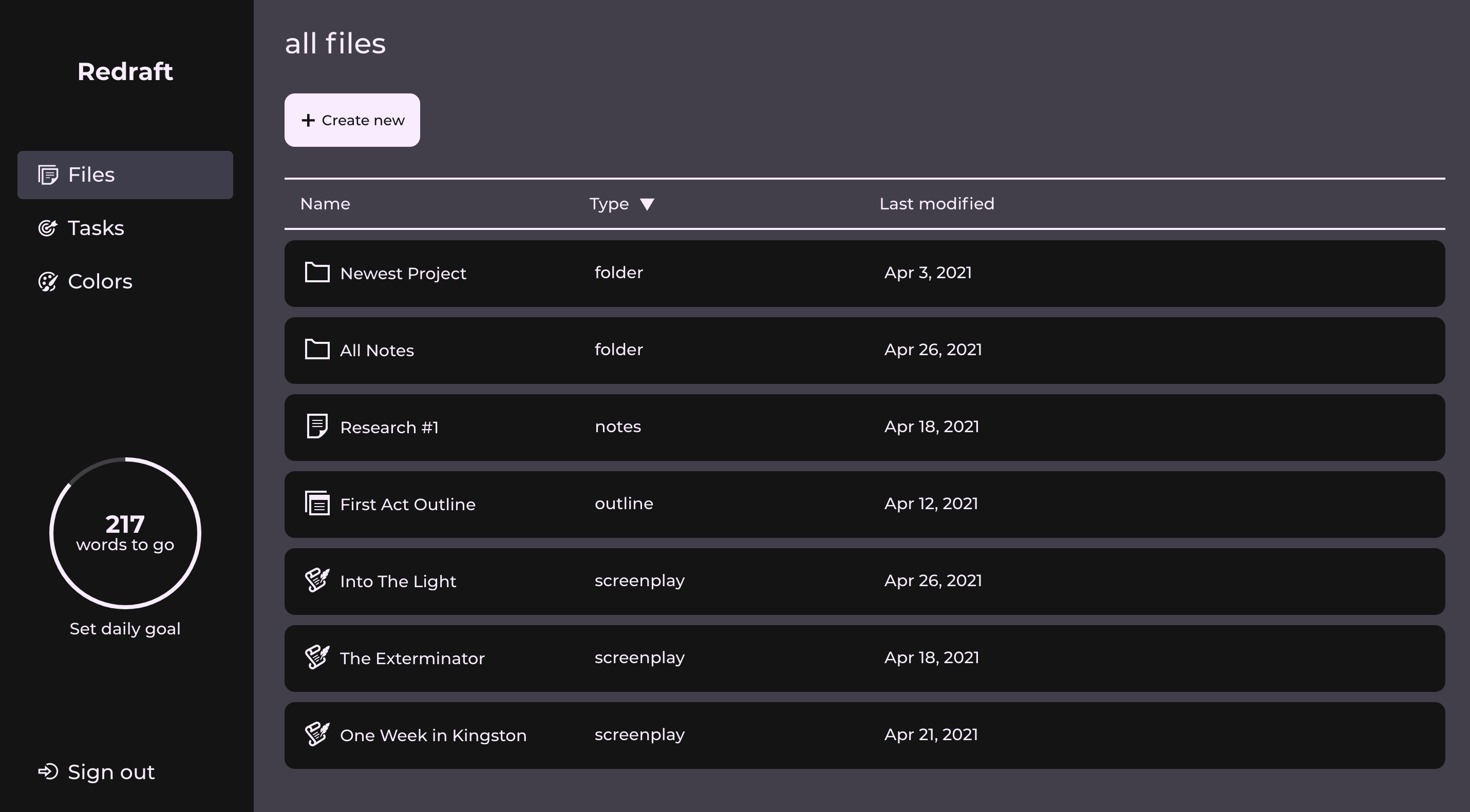 GitHub - gcn12/writing-app: Redraft is an app that gives screenwriters ...